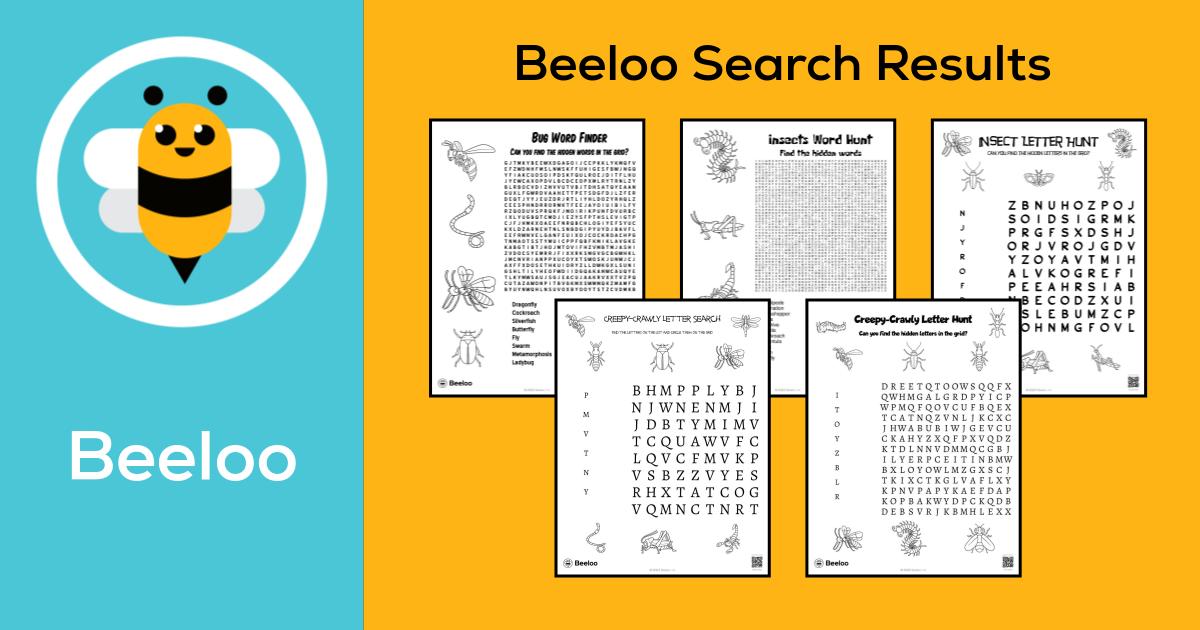 Flying Hidden Words • Beeloo Printable Crafts and Activities for Kids