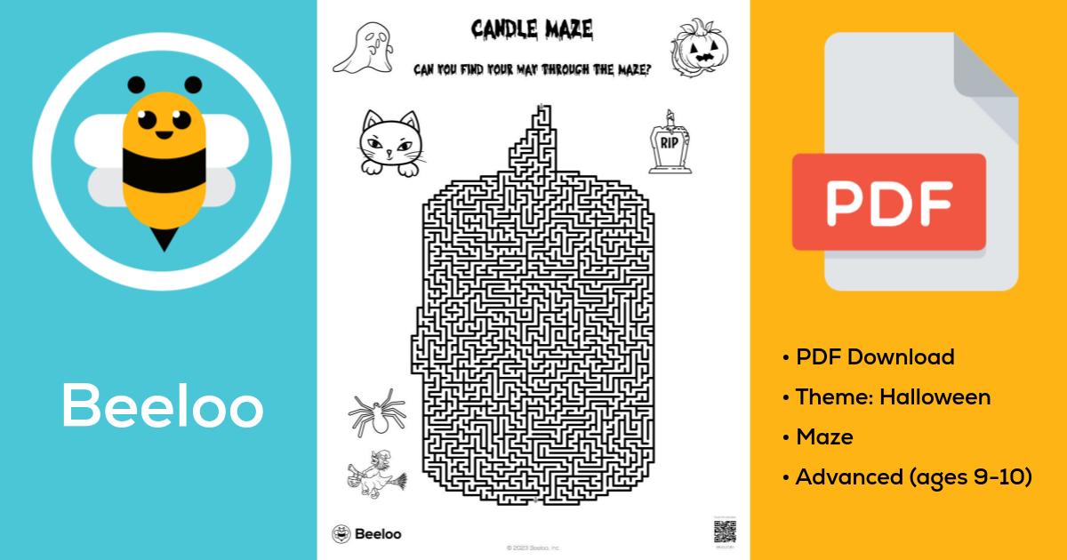 Candle Maze • Beeloo Printable Crafts and Activities for Kids