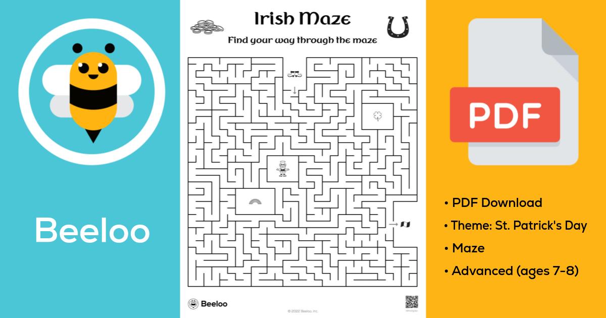 Irish Maze • Beeloo Printable Crafts and Activities for Kids