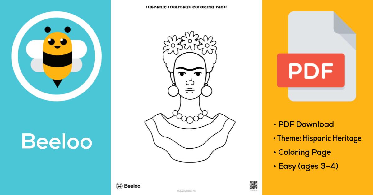 Hispanic Heritage Coloring Page • Beeloo Printable Crafts and ...